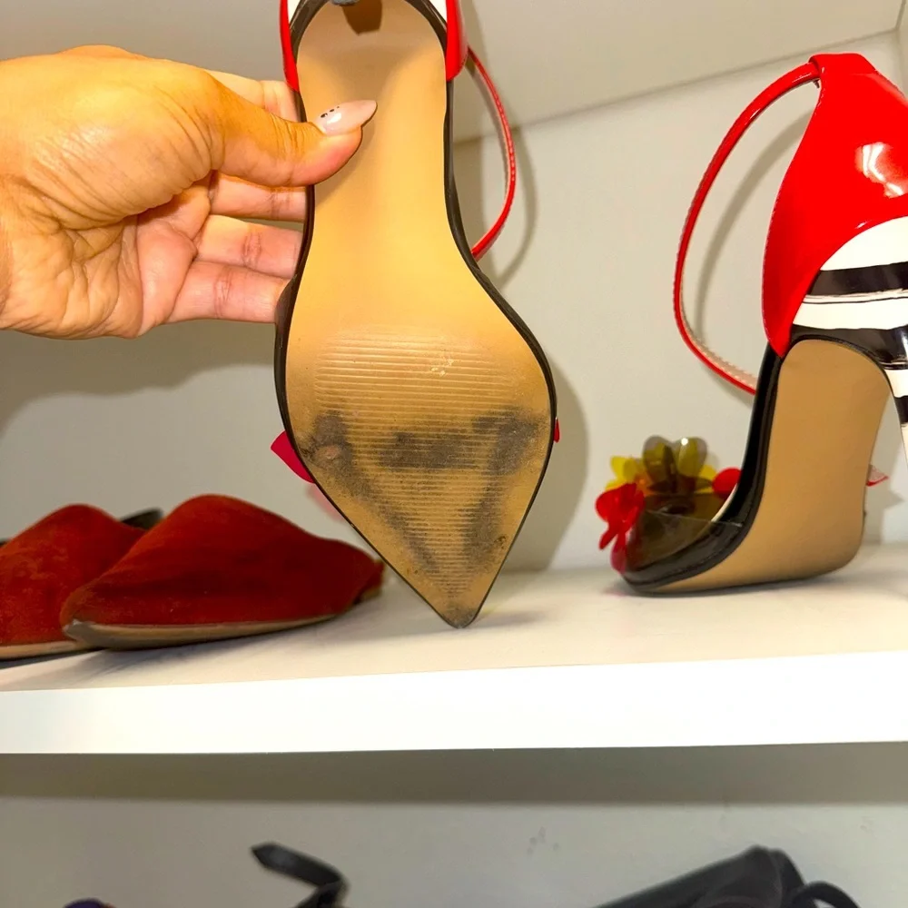 Betsey Johnson | Shoes | Betsey Johnson Red And Yellow Stiletto Heels ...